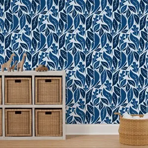 Spoonflower Autumn Monochromatic Dining Falling Leaves Color Traditional Wallpaper