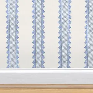Spoonflower Clarabelle Ginger Jar 100% Natural Sisal Grasscloth Wallcovering