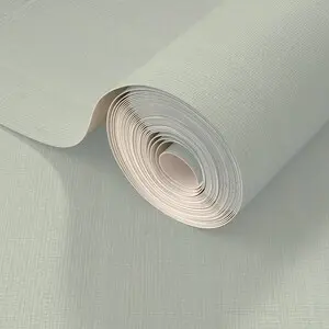 Spoonflower Plain Solid Light 100% Natural Sisal Grasscloth Wallcovering - Green