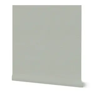 Spoonflower Plain Solid Light 100% Natural Sisal Grasscloth Wallcovering - Green