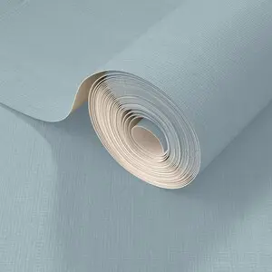 Spoonflower Color Map Iced Over 100% Natural Sisal Grasscloth Wallcovering - Blue