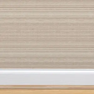 Spoonflower Horizontal Stripes Natural Earth Tones 100% Natural Sisal Grasscloth Wallcovering - Ivory,beige,brown