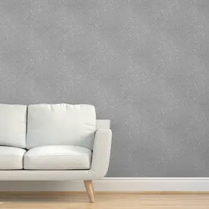 Spoonflower Grey Silver Shiny Pewter Custom Removable Wallpaper