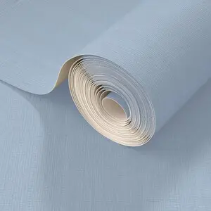 Spoonflower Color Map First Light 100% Natural Sisal Grasscloth Wallcovering - Blue