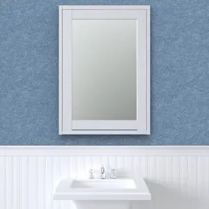 Spoonflower Hodden Wodmel Cloth Texture Synergy0014 Custom Pre-pasted Wallpaper - Blue