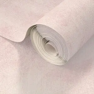 Spoonflower Rosewater Watercolor Texture 100% Natural Sisal Grasscloth Wallcovering - Pink