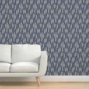 Spoonflower Pulse 100% Natural Sisal Grasscloth Wallcovering