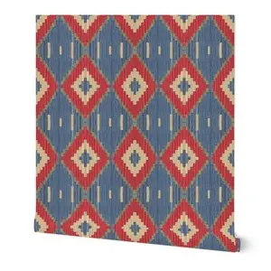 Spoonflower Saddle Home On The Range 2 100% Natural Sisal Grasscloth Wallcovering