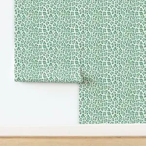 Spoonflower Leopard Cougar Cheetah Custom Pre-pasted Wallpaper
