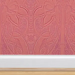 Spoonflower Contemplating A Victorian Ceiling 100% Natural Sisal Grasscloth Wallcovering