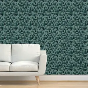 Spoonflower The Wild North 100% Natural Sisal Grasscloth Wallcovering
