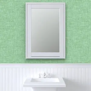 Spoonflower Seafoam Traditional Wallpaper - Green
