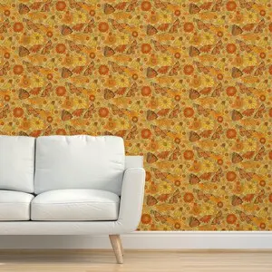 Spoonflower The Viceroy Medium 100% Natural Sisal Grasscloth Wallcovering