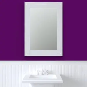 Spoonflower Shades Of Regal Colours Solid Colour Custom Pre-pasted Wallpaper - Purple