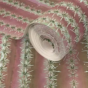 Spoonflower Saguaro Blush 100% Natural Sisal Grasscloth Wallcovering - Pink