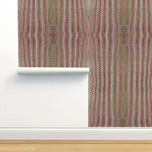 Spoonflower Saguaro Blush 100% Natural Sisal Grasscloth Wallcovering