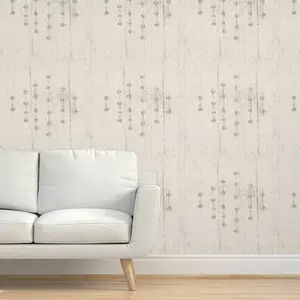 Spoonflower Salt 100% Natural Sisal Grasscloth Wallcovering