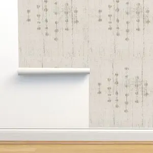 Spoonflower Salt 100% Natural Sisal Grasscloth Wallcovering