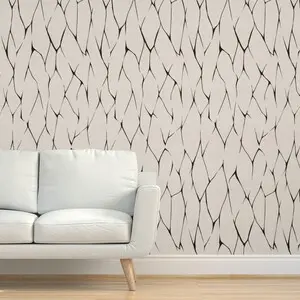 Spoonflower Shinobu Coat Inspired 100% Natural Sisal Grasscloth Wallcovering