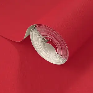 Spoonflower Scarlet Royale 100% Natural Sisal Grasscloth Wallcovering Red