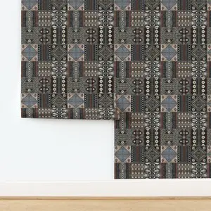 Spoonflower Fijian Tapas Combined 1 Custom Removable Wallpaper