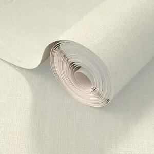 Spoonflower Shibori Chalk 100% Natural Sisal Grasscloth Wallcovering - Beige,ivory