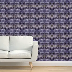 Spoonflower A Leafy Lattice Screen 100% Natural Sisal Grasscloth Wallcovering