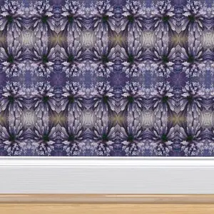 Spoonflower A Leafy Lattice Screen 100% Natural Sisal Grasscloth Wallcovering