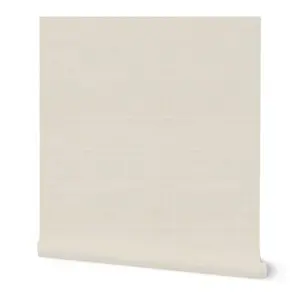 Spoonflower Cream Off Solid Plain Gingezel 100% Natural Sisal Grasscloth Wallcovering - White