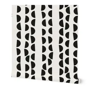 Spoonflower Semicircle Giraffe Legs 100% Natural Sisal Grasscloth Wallcovering - White