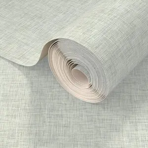 Spoonflower Silver Texture 100% Natural Sisal Grasscloth Wallcovering - Silver,gray,grey