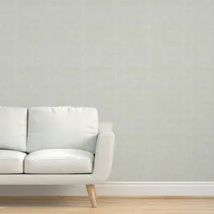 Spoonflower Silver Texture 100% Natural Sisal Grasscloth Wallcovering - Silver,gray,grey