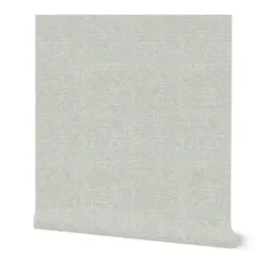 Spoonflower Silver Texture 100% Natural Sisal Grasscloth Wallcovering - Silver,gray,grey