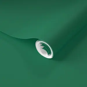 Spoonflower Solid Emerald Custom Pre-pasted Wallpaper