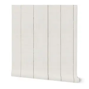 Spoonflower Vertical Shiplap 100% Natural Sisal Grasscloth Wallcovering