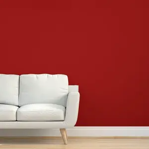 Spoonflower Solid Dark Custom Removable Wallpaper - Red