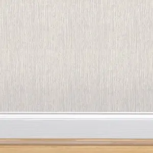 Spoonflower Solid Purple Plain White Texture Small Stripes 100% Natural Sisal Grasscloth Wallcovering - Beige,white