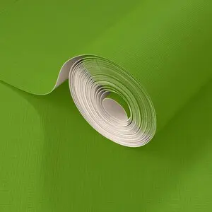 Spoonflower Vine Collection Green Apple Kelly Grass Jade Lime 100% Natural Sisal Grasscloth Wallcovering Green
