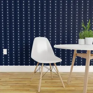 Spoonflower Mud Cloth Shibori Mudcloth African Indigo Traditional Wallpaper