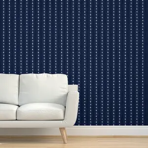 Spoonflower Mud Cloth Shibori Mudcloth African Indigo Traditional Wallpaper
