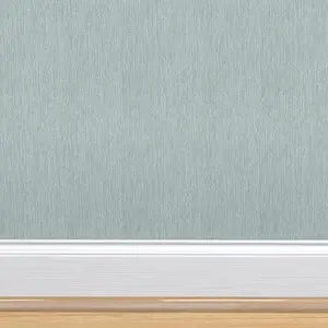 Spoonflower Solid Blue Plain Green Tiara Light Turquoise With 100% Natural Sisal Grasscloth Wallcovering