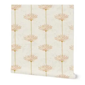 Spoonflower Dandelion Fields 100% Natural Sisal Grasscloth Wallcovering