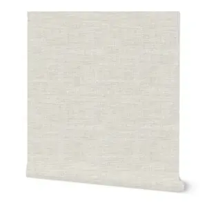 Spoonflower Natural Texture Modern Abstract Geometric 100% Natural Sisal Grasscloth Wallcovering - Beige,white