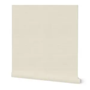 Spoonflower Solid Buff 100% Natural Sisal Grasscloth Wallcovering - White