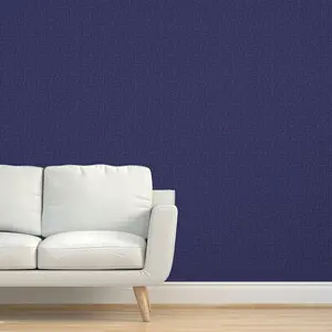 Spoonflower Solid Blue Subtle Modern Abstract Geometric 100% Natural Sisal Grasscloth Wallcovering - Navy,blue