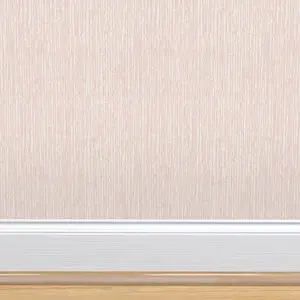 Spoonflower Solid Pink Plain Texture Small Stripes Candy 100% Natural Sisal Grasscloth Wallcovering