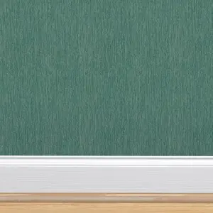 Spoonflower Solid Plain Blue Pine Turquoise With Texture 100% Natural Sisal Grasscloth Wallcovering - Green