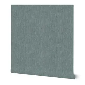 Spoonflower Solid Plain Slate With Texture Subtle Modern 100% Natural Sisal Grasscloth Wallcovering