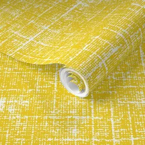 Spoonflower Yellow Texture Custom Pre-pasted Wallpaper