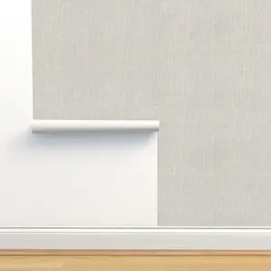 Spoonflower Solid Ivory Plain Natural With Texture Fresh 100% Natural Sisal Grasscloth Wallcovering - Ivory,beige